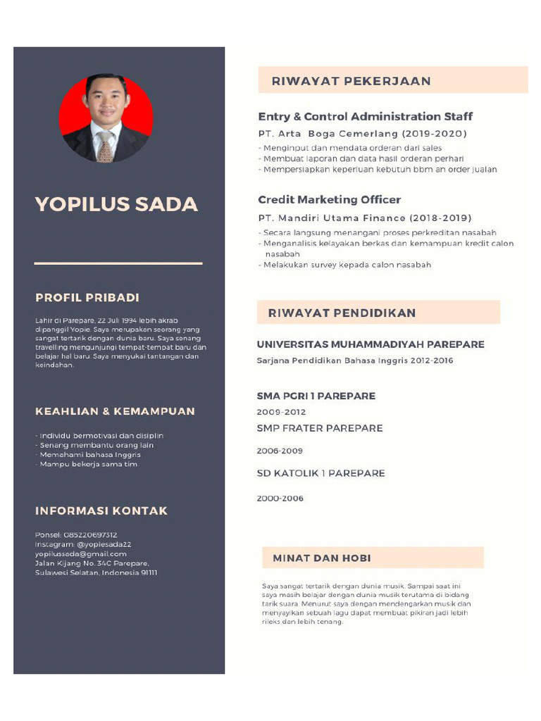Surat CV Modern | PDF