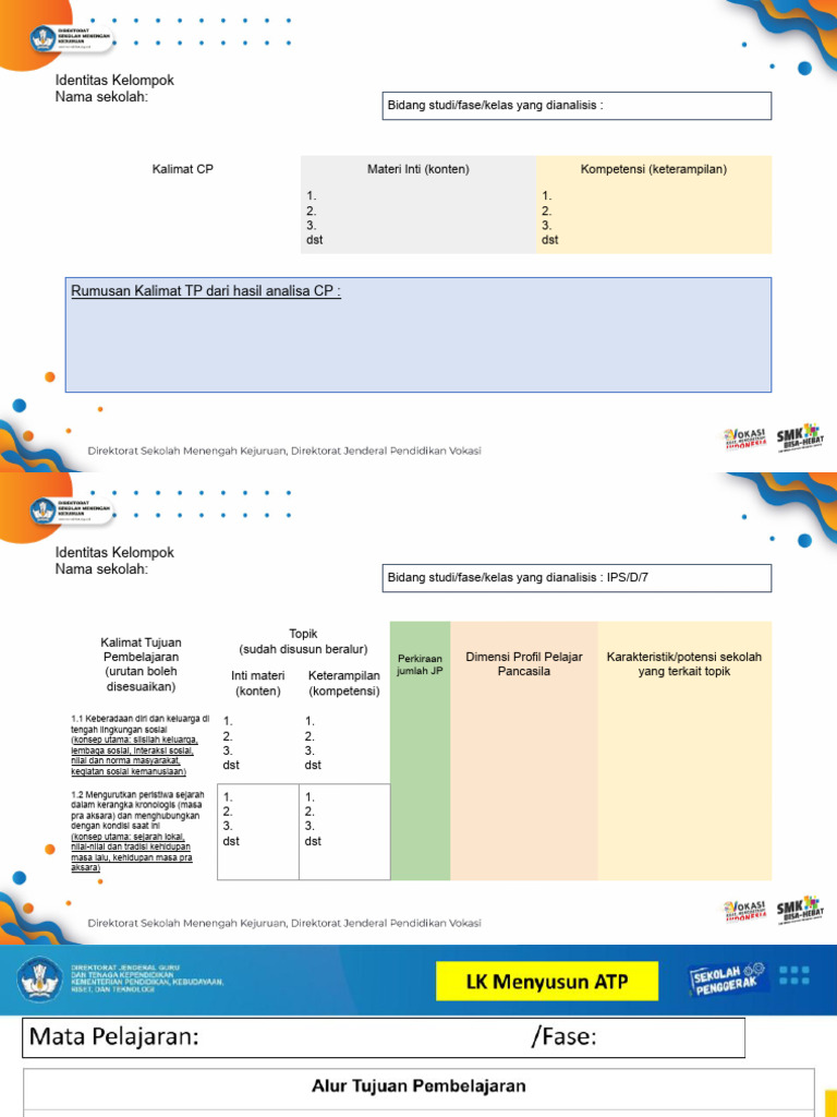 LK. Ruang Kolaborasi TP ATP | PDF