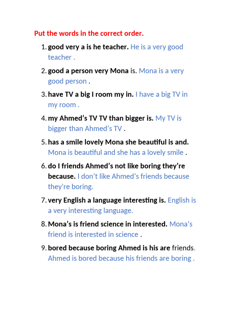 Lesson_05_Adjectives_Homework | PDF | Meal | Lunch