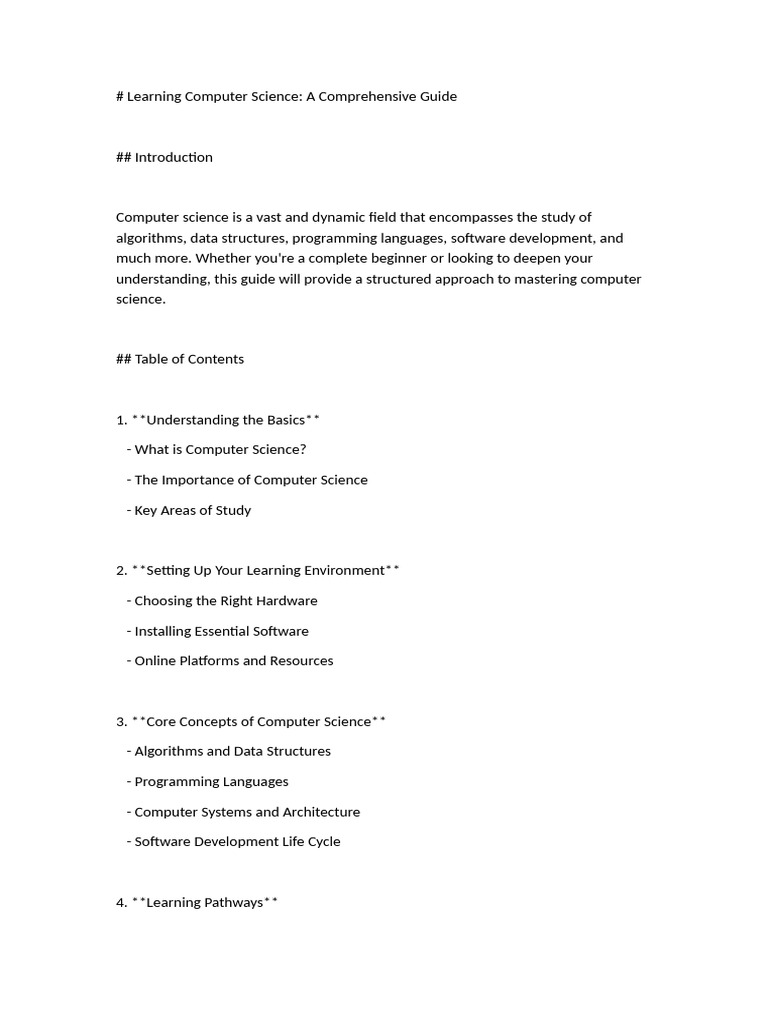 Learning Computer Science | PDF | Computer Programming | Software Learning Computer Science | PDF | Computer Programming | Software