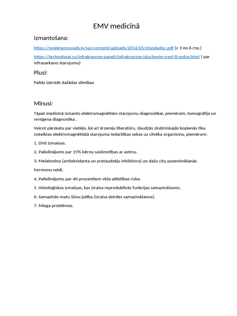 EMV Medicīnā | PDF