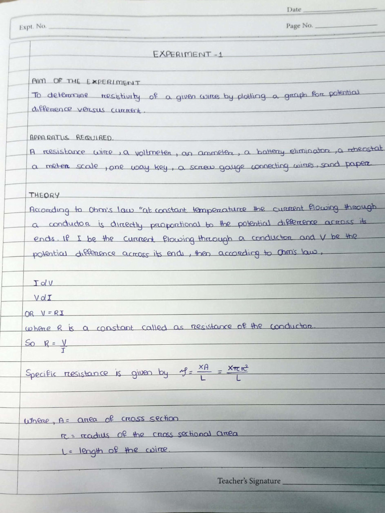 physics practical class 12 | PDF