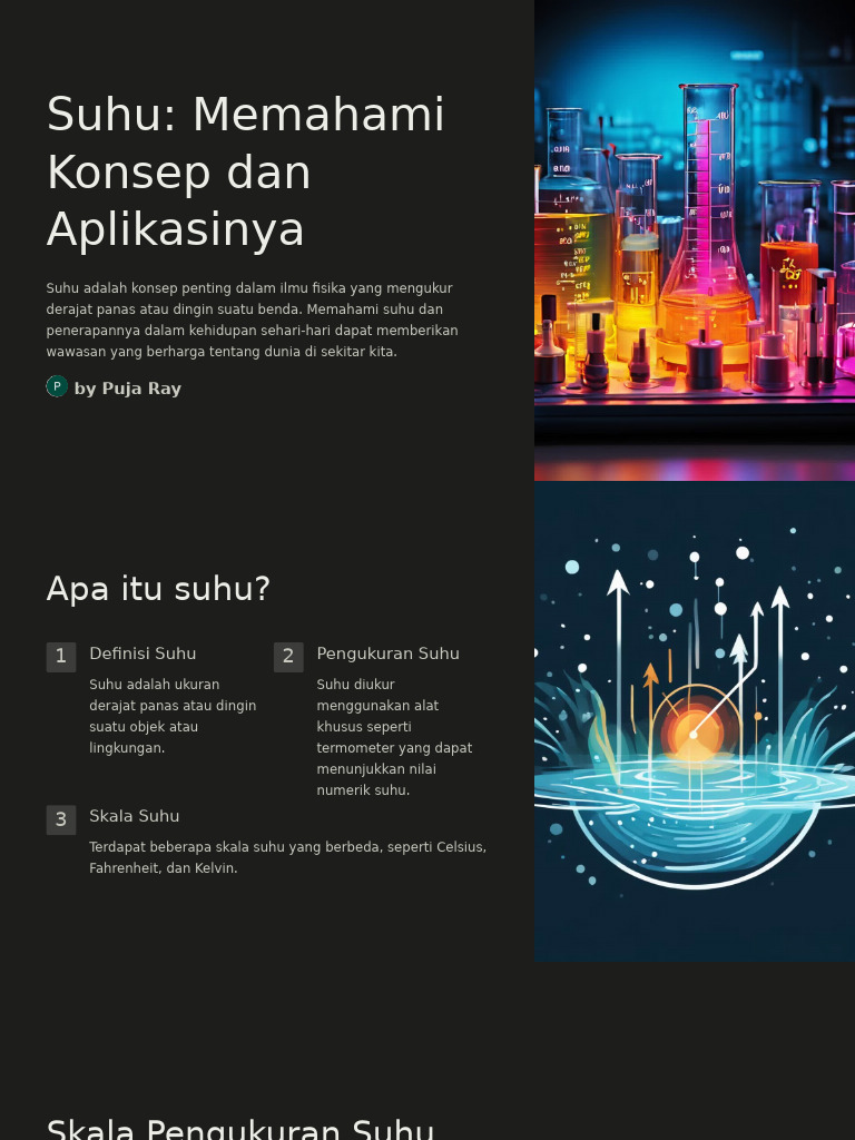Suhu Memahami Konsep Dan Aplikasinya | PDF