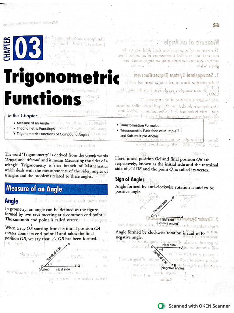Ch 03 Trigonometry | PDF