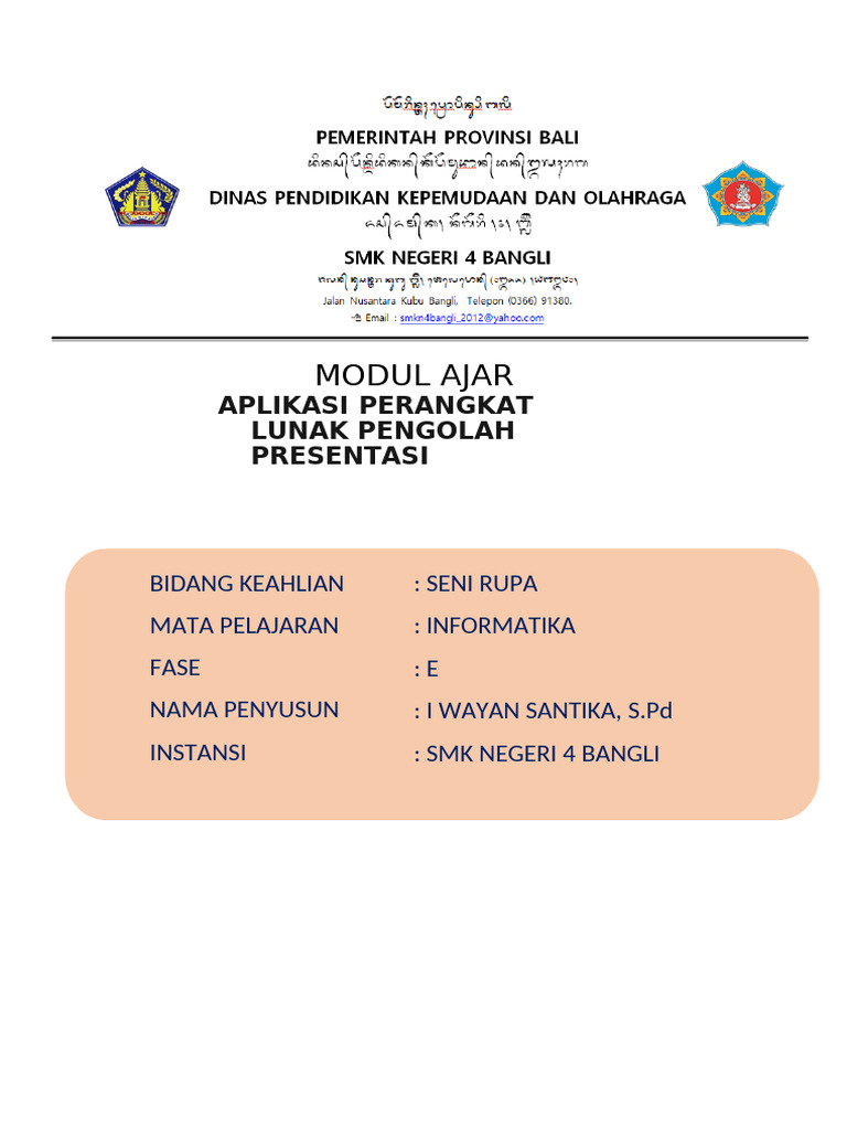 Modul 5. Tik (Powerpoint) | PDF