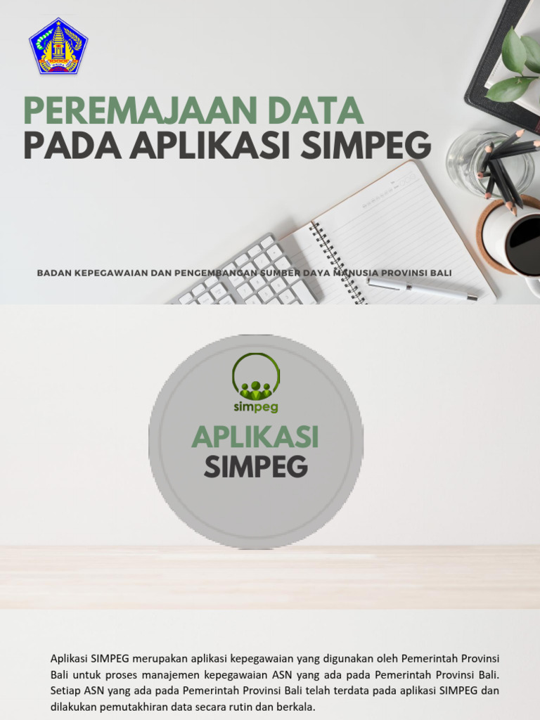 Peremajaan Data Pada Aplikasi SIMPEG | PDF