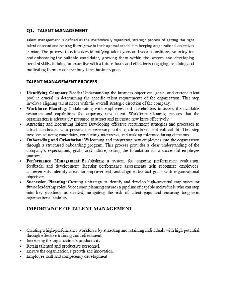 TM Notes | PDF | Recruitment | Human Resources