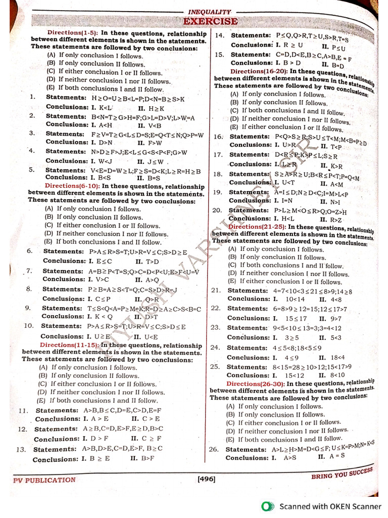 Inequality Question | PDF