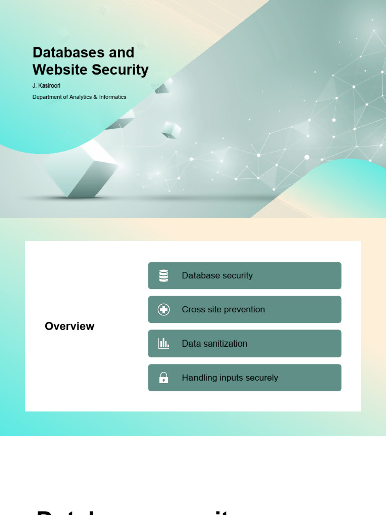 Database Security | PDF | Databases | Information Retrieval