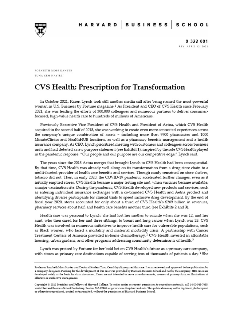 CVS Health | PDF | Pharmacy | Medicine