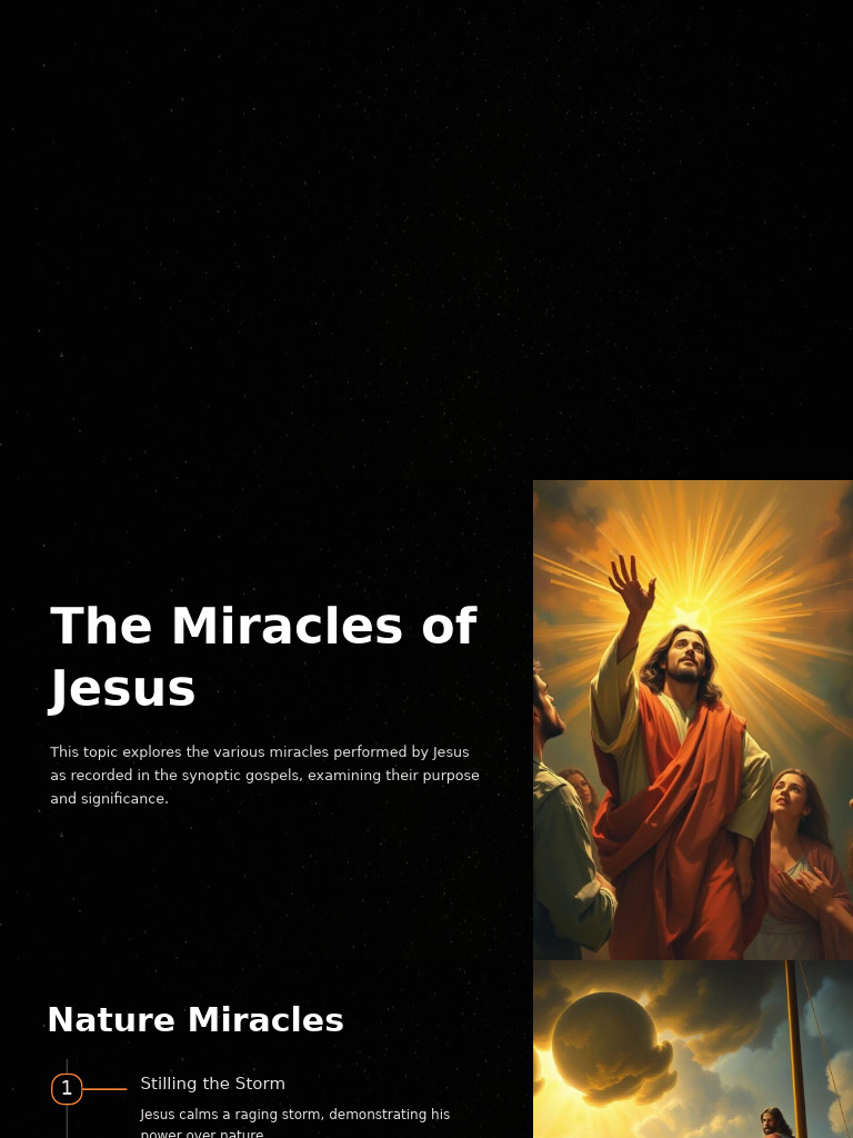The Miracles of Jesus 2 | PDF | Jesus | Miracle