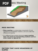 Understanding Mass Wasting Processes | PDF | Landslide | Erosion