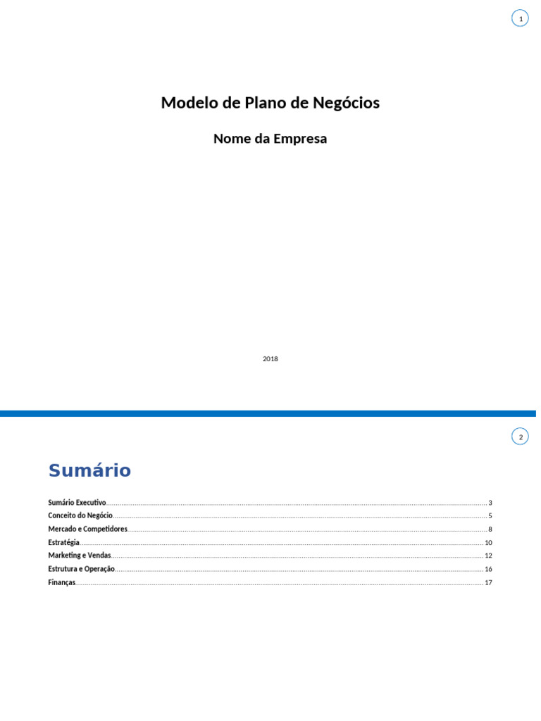 Modelo de Plano de Neg Cios | PDF | Business | Economias