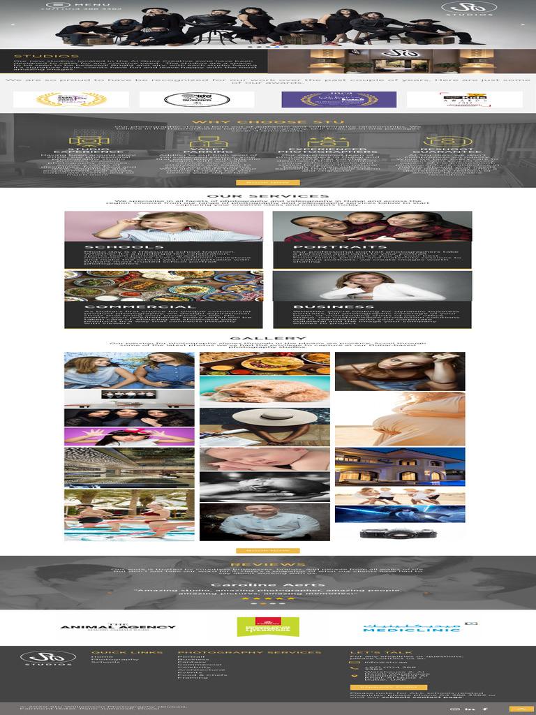 Photographers in Dubai Stu Studios Dubai | PDF | Photographer | Imaging