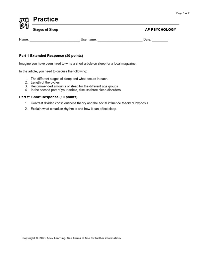 2.4.5 Stages of Sleep Practice - Fiona Clifford-Fotopoulos | PDF ...