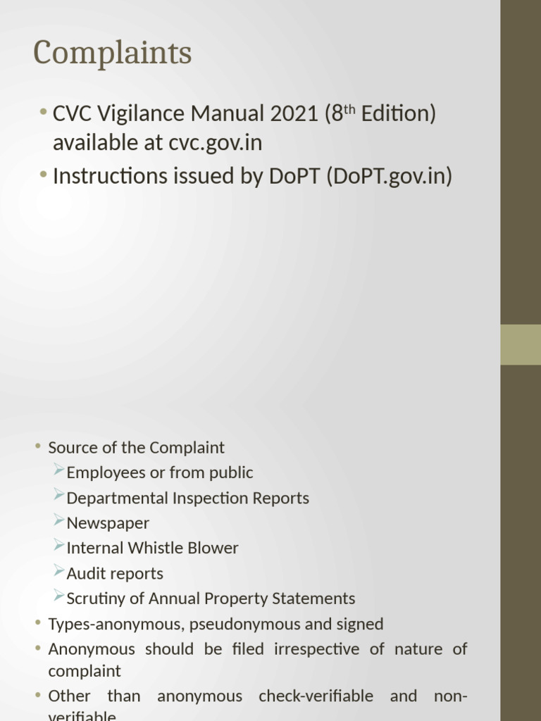 Complaints | PDF | Justice | Crime & Violence