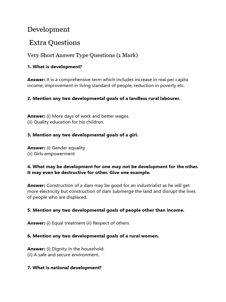 Development Extra Ques | PDF | Body Mass Index | Infant Mortality