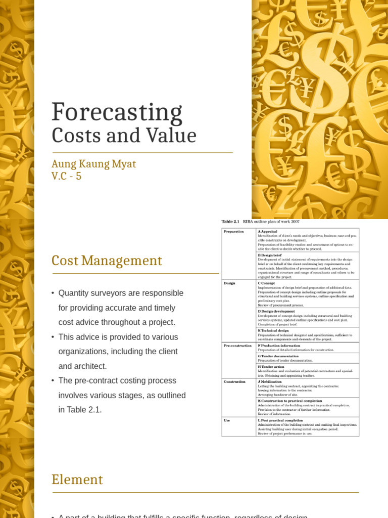 Forecasting: Costs and Value | PDF | Risk | Prices