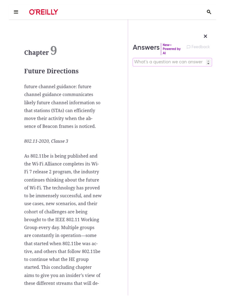 Chapter 9. Future Directions - Wi-Fi 7 in Depth - Your Guide To Mastering Wi-Fi 7, The 802.11be ...