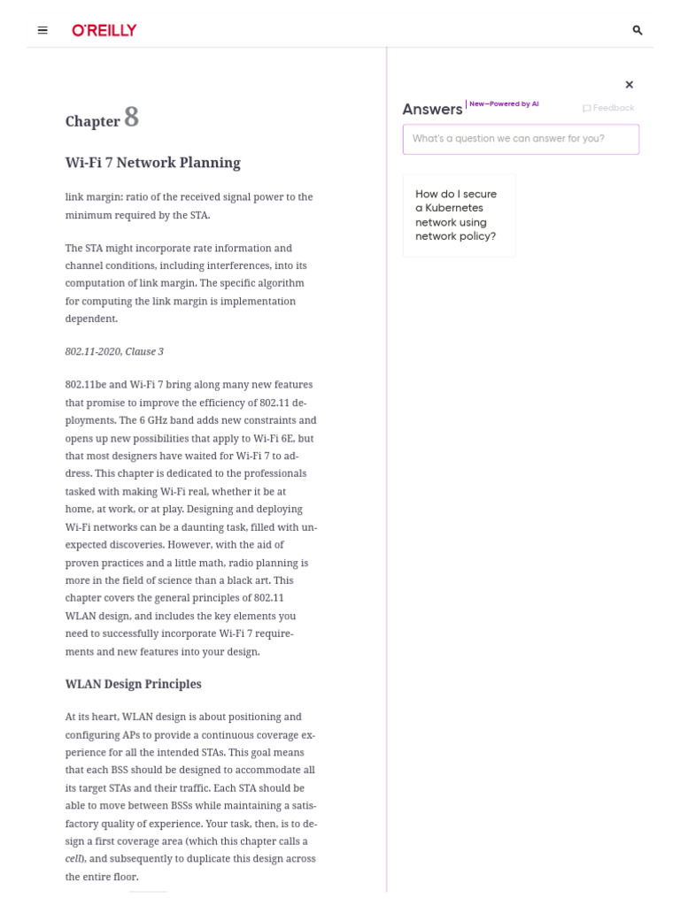 Chapter 8. Wi-Fi 7 Network Planning - Wi-Fi 7 in Depth - Your Guide To ...