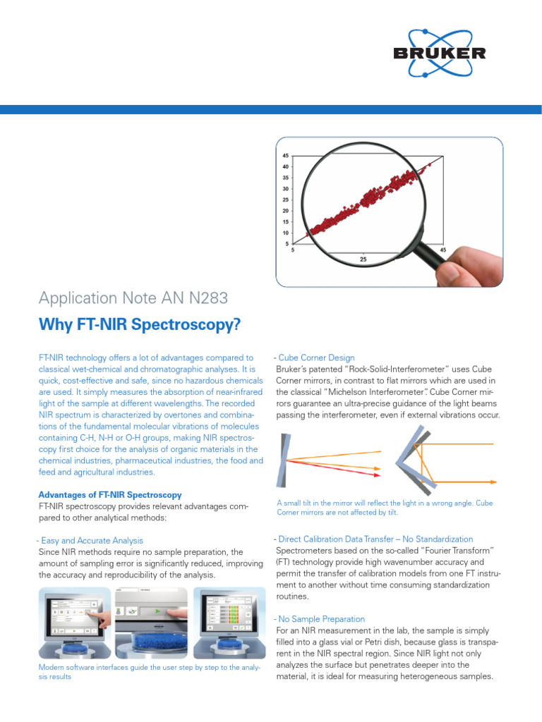 AN N283 Why FT-NIR Spectrocopy EN1 | PDF | Absorption Spectroscopy ...