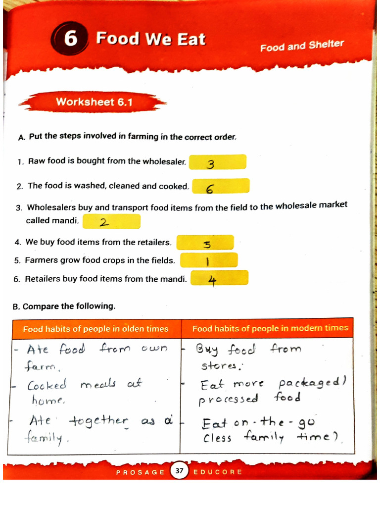 Std. 4th Ch-6 Workbook | PDF