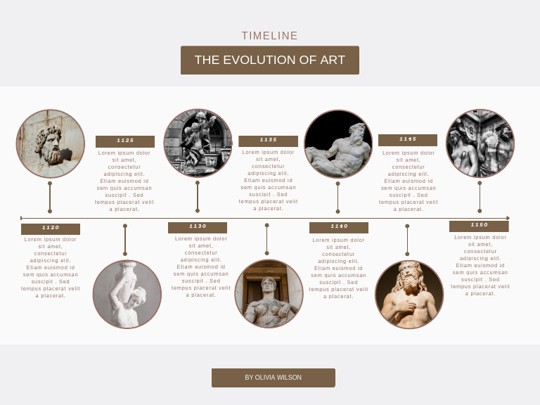 brown educational history of art timeline graph | PDF