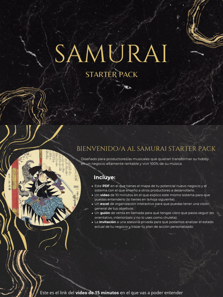 1 SAMURAI STARTER PACK-1 | PDF | Marca | Mercado (economía)