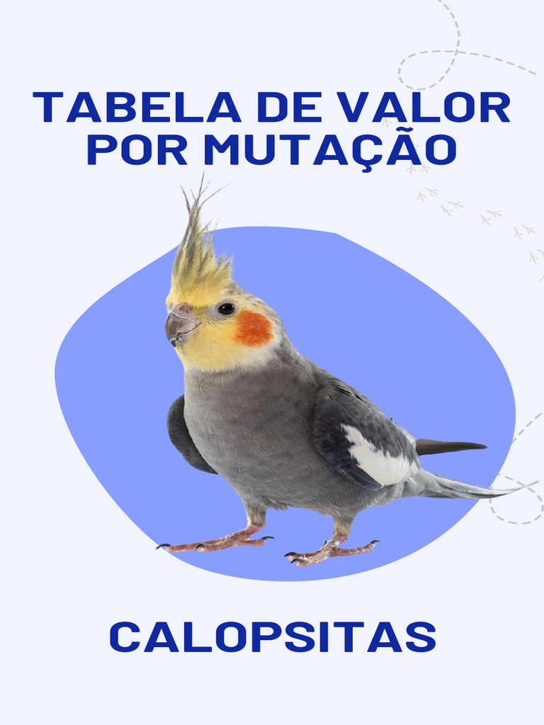 Tabela de Valores de Calopsitas | PDF