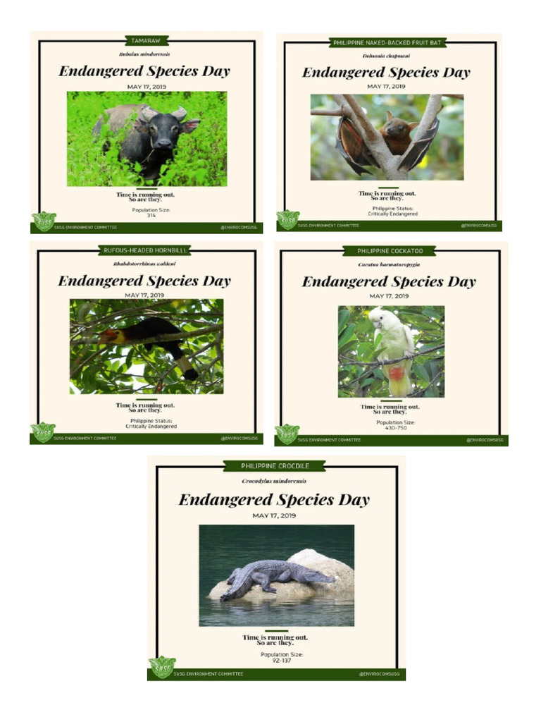 Philippines Endangered Species | PDF