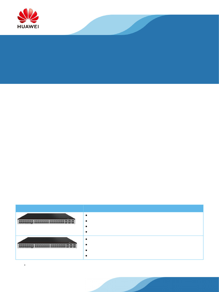 Huawei CloudEngine S6730-H-V2 Series 25GE Switches Brochure | PDF | Network Switch | Computer ...