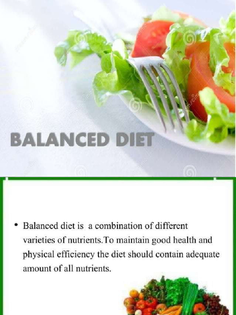 Balanced Diet-Grade 7 | PDF