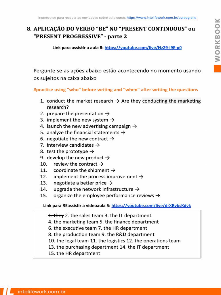 Curso Gratuito Ingl - S Profis Aula 08 | PDF