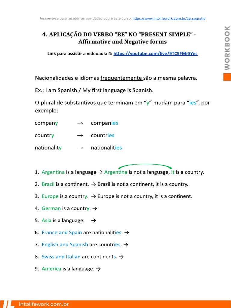 Curso Gratuito Ingl - S Profis Aula 04 | PDF