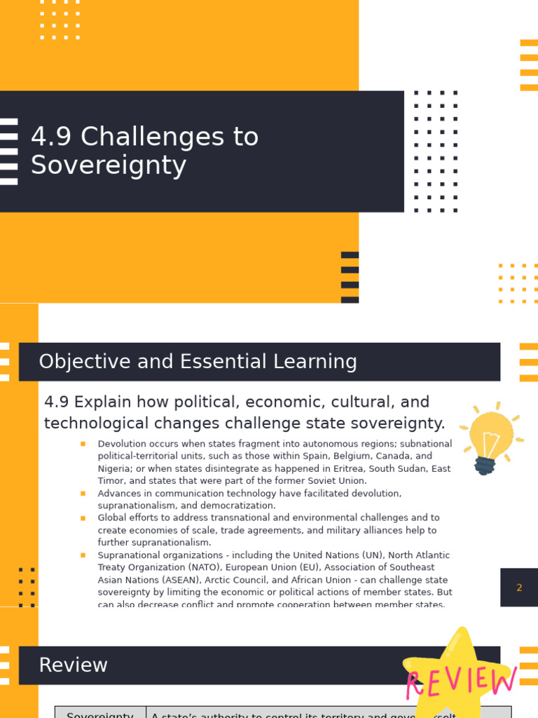 Challenges to State Sovereignty Explained | PDF | European Union | Nato