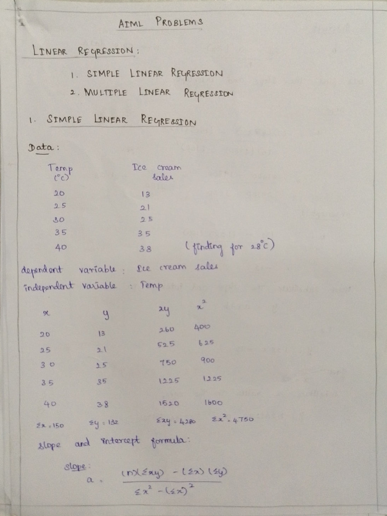 UNIT-III-Regression Problem | PDF