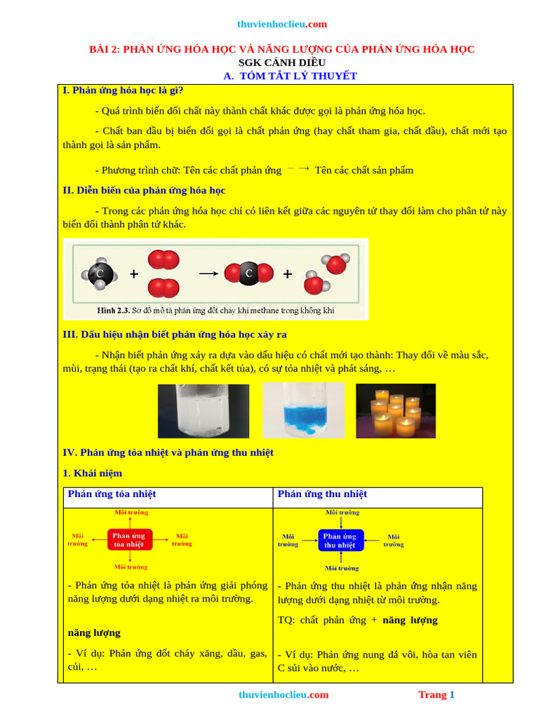 Chuyen de KHTN 8 Canh Dieu Bai 2 | PDF