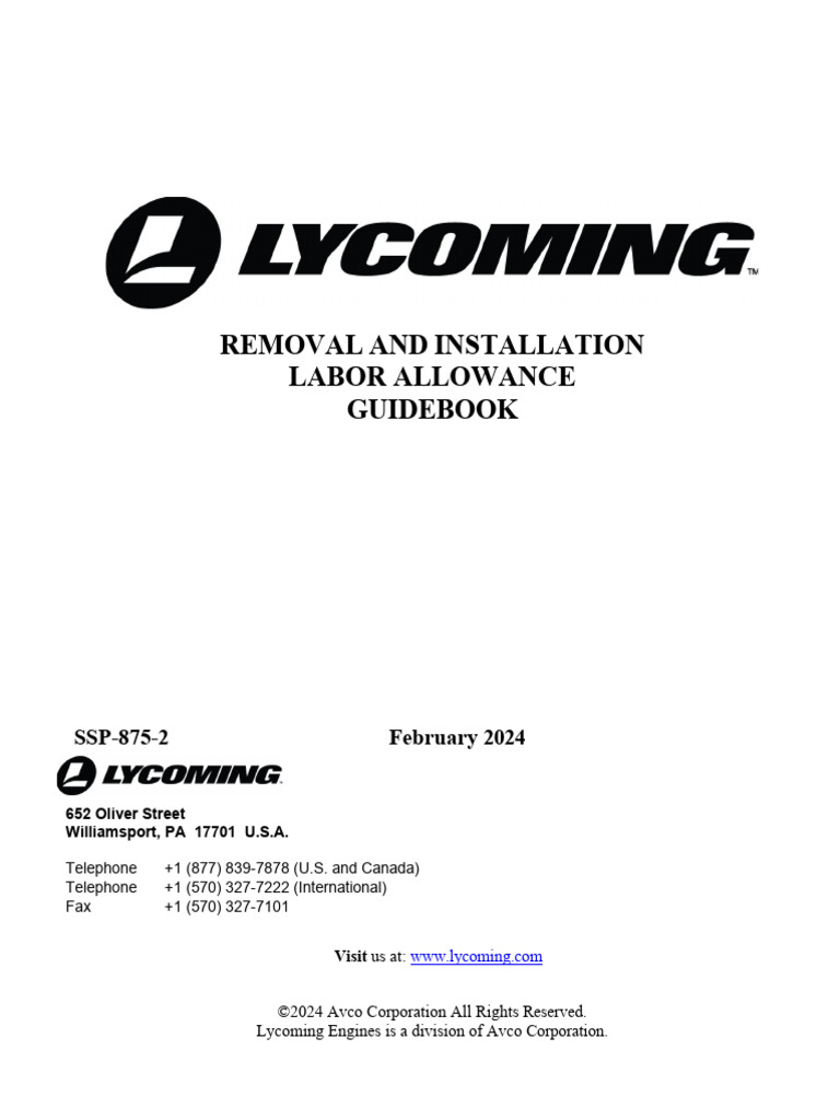 Aircraft Engine Labor Allowance Guide | PDF | Fuel Injection | Turbocharger