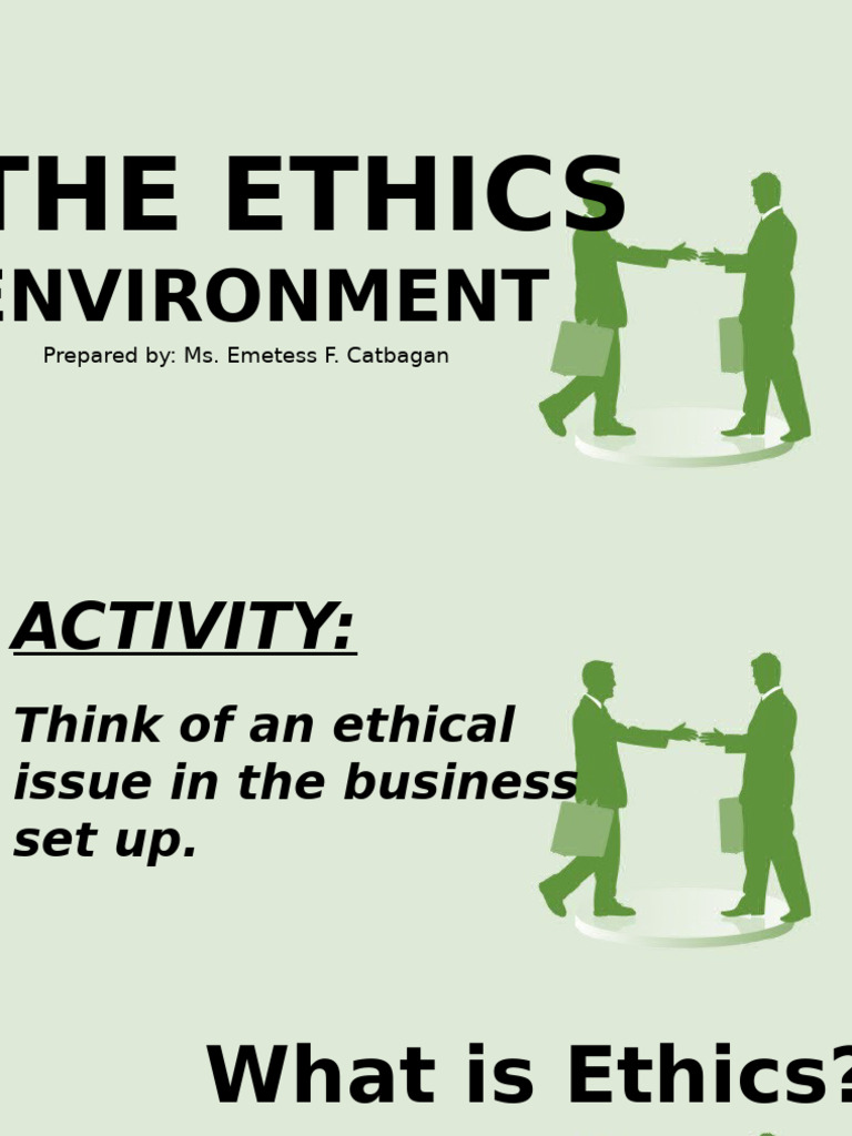 Ethics_Environment | PDF | Morality | Liberal Arts Education