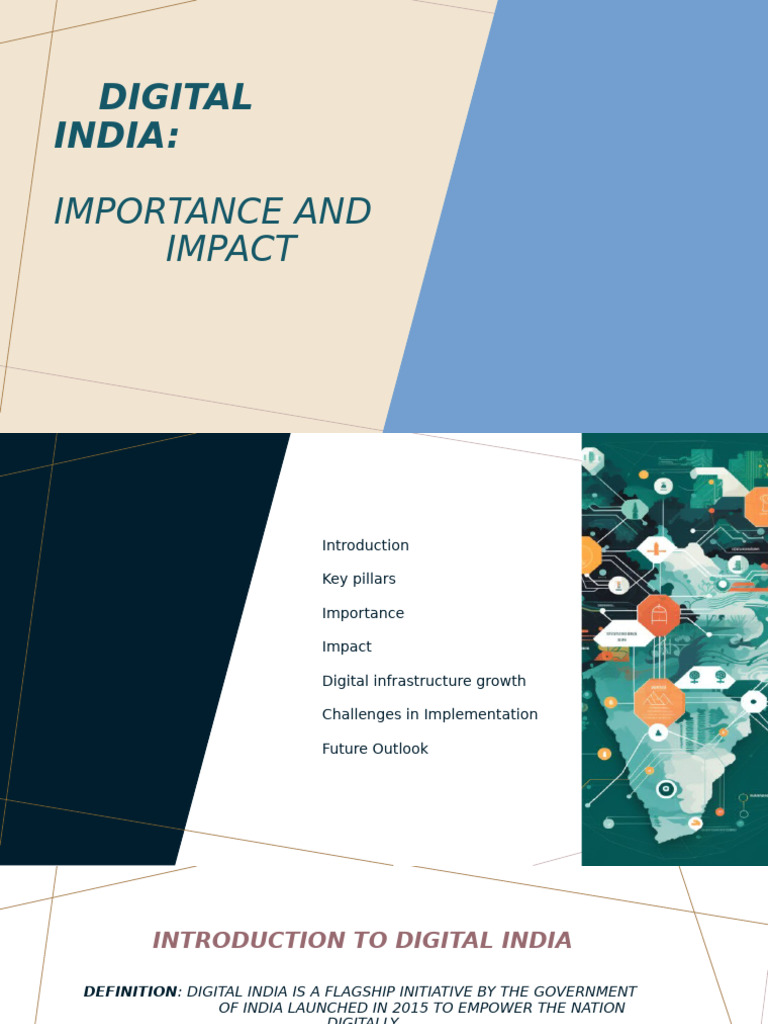 Digital India Ppt | PDF | Financial Inclusion | Internet Access
