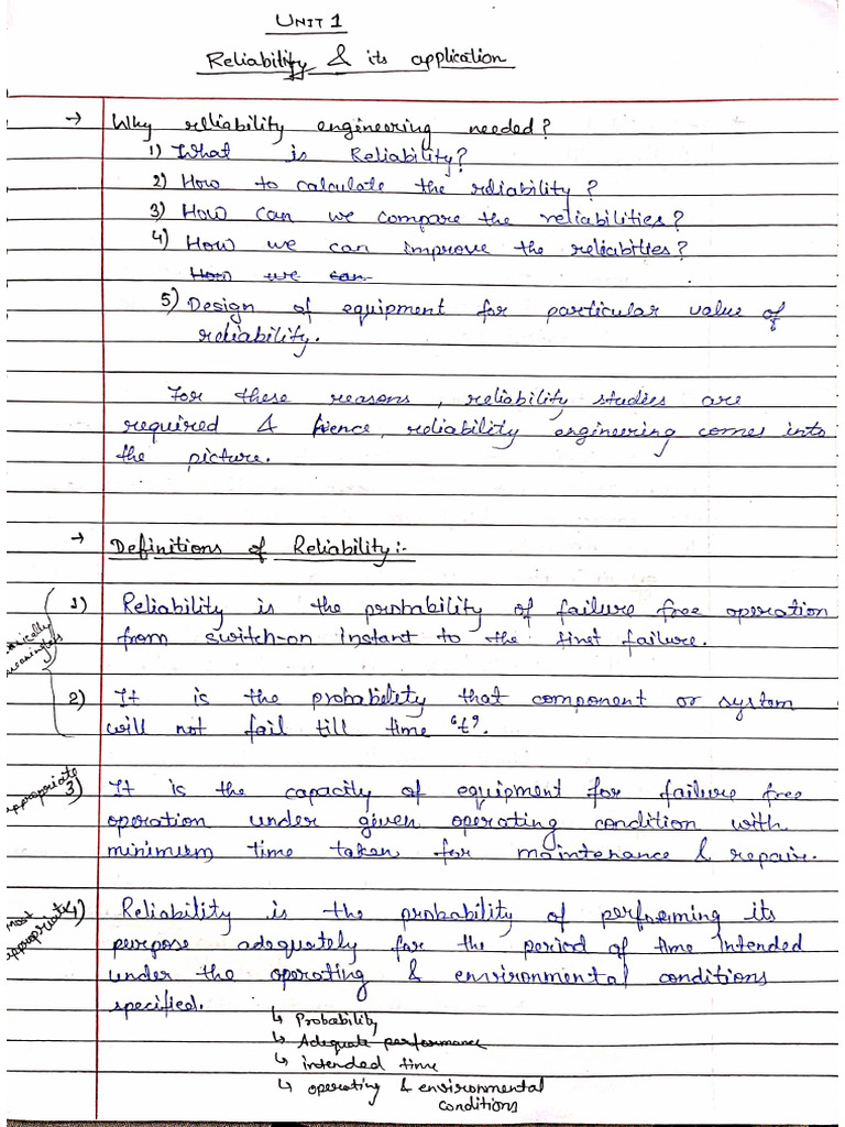 Reliability Before Mid 1 | PDF