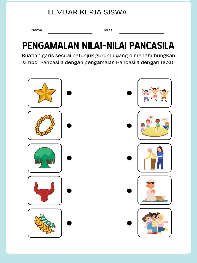 LKPD Pengamalan Nilai-Nilai Pancasila Lembar Kerja | PDF