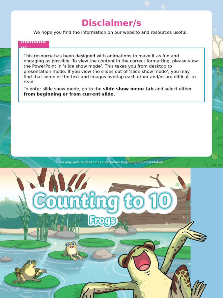 t m 1670502744 Counting to 10 Frogs Powerpoint Ver 1 (1) | PDF
