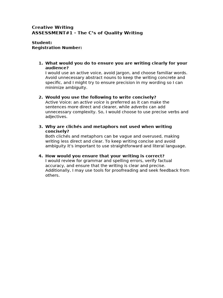 Tips for Clear and Concise Writing | PDF