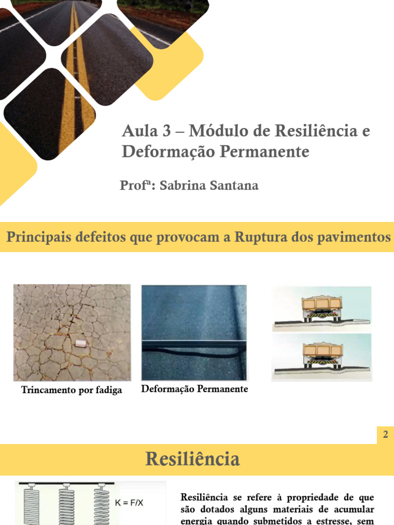 Aula 3 - Modulo de Resiliencia e Deforma - o Permanente | PDF | Estresse (Mecânica ...