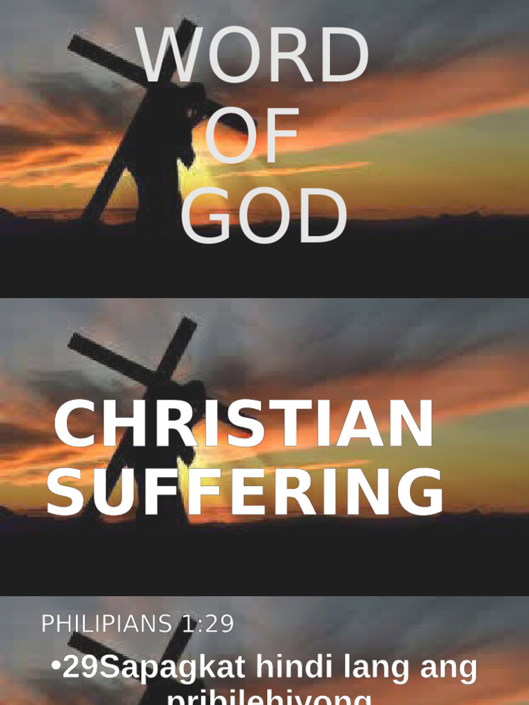 Christian Suffering 1 | PDF