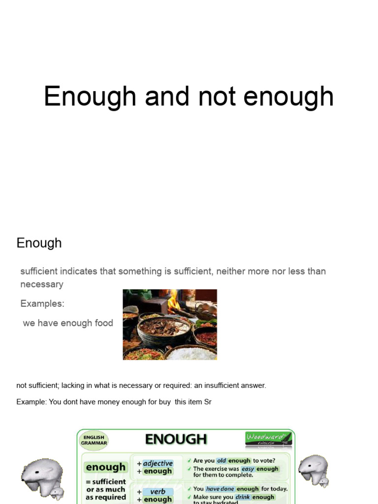 Enough | PDF