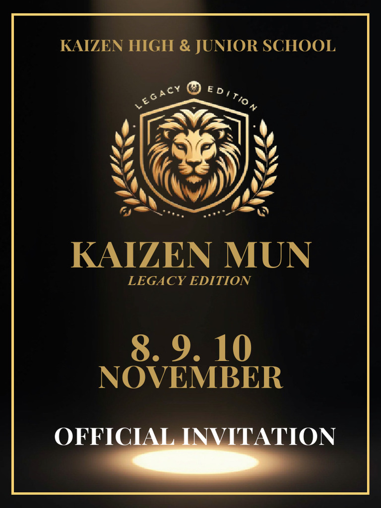 KAIZEN MUN LEGACY EDITION Invite - 20241017 - 052830 - 0000 | PDF ...