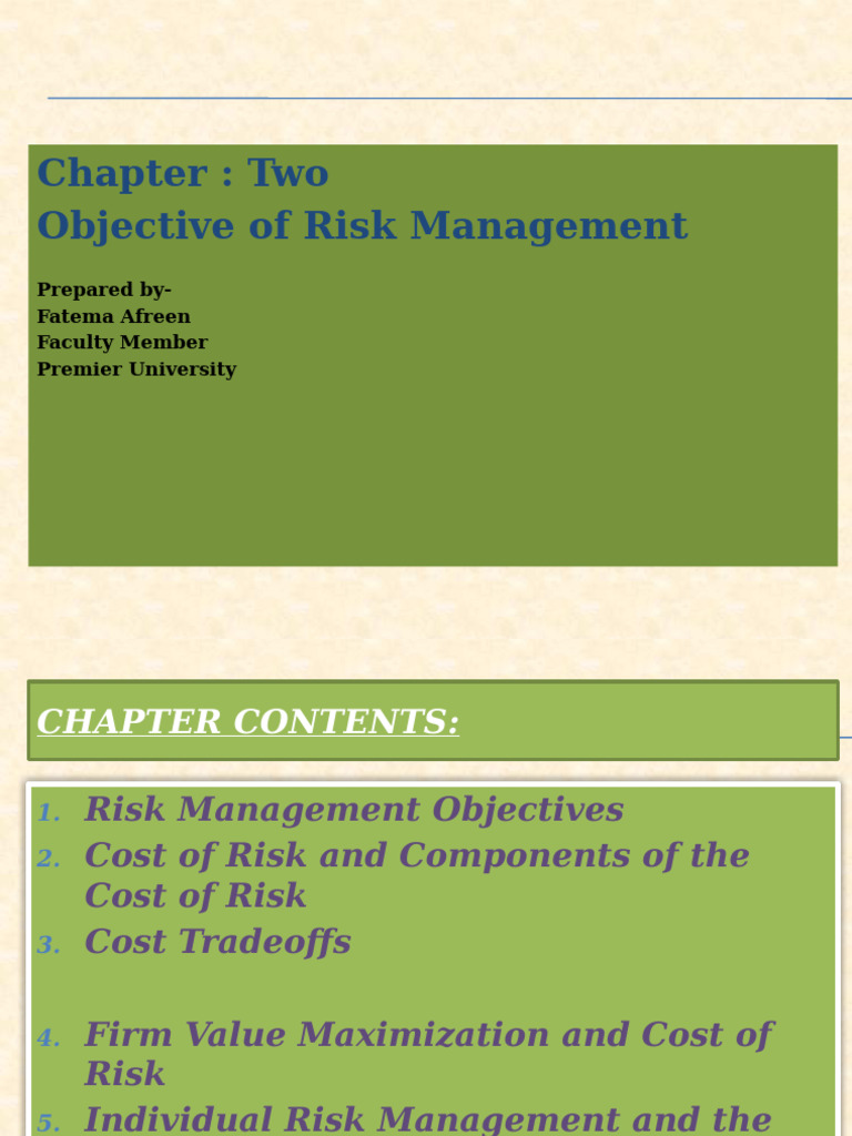 Chapter-2 (1) | PDF | Financial Risk | Risk Management Chapter-2 (1) | PDF | Financial Risk | Risk Management