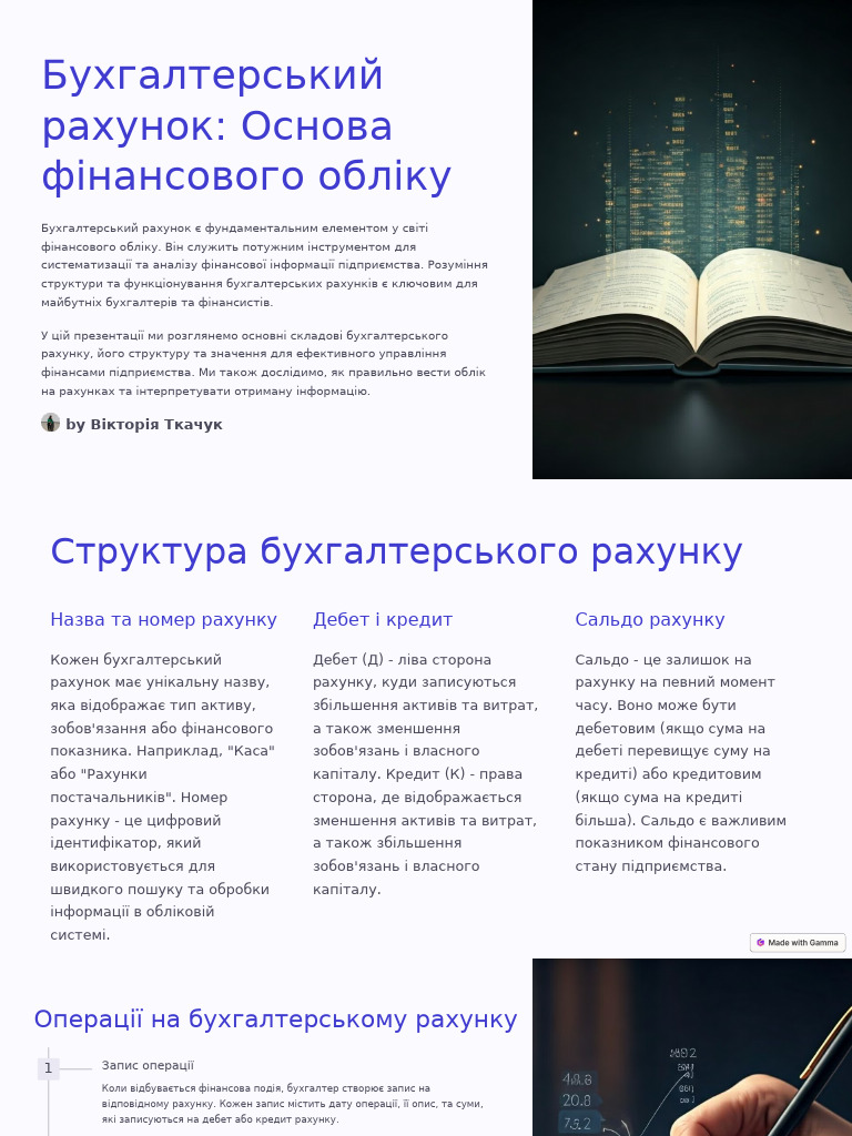 Buhgalterskij Rahunok Osnova Finansovogo Obliku | PDF